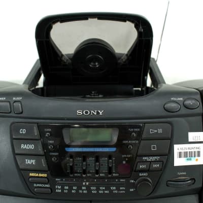 Sony CFD-E90 CD Radio Cassette Player Portable Boombox | Reverb