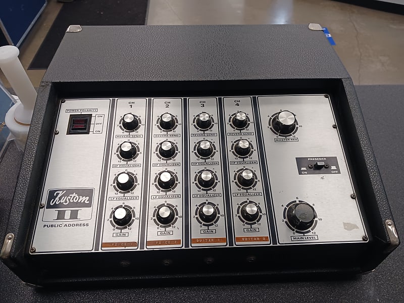 Kustom II Public Address 1960s - Brushed Aluminum and Black | Reverb