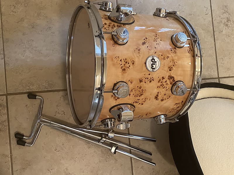 DW Collectors series Exotic 12x14 Floor Tom Mapa Burl | Reverb