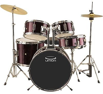 Union Junior Drum Set - Wine Red, Extra Height for Kids 3 to | Reverb