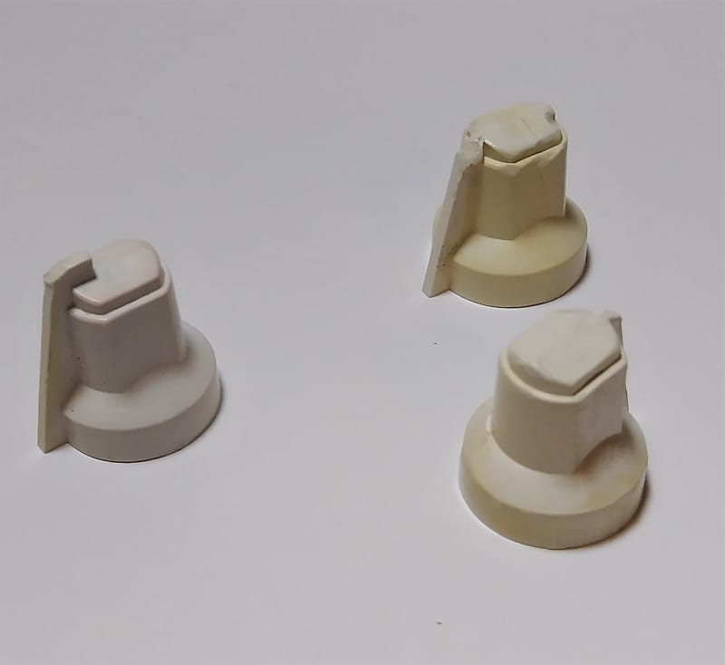 D-Shaft Pointer Knobs (5/8" x 5/8" / set of 3 / Off-White) | Reverb
