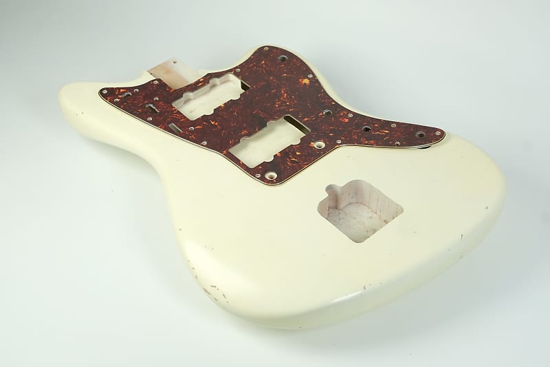 Freakaster Jazzmaster Body Olympic White Relic | Reverb UK