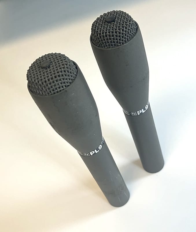 Electro Voice PL9 Omni Dynamic Microphone PAIR (RE55, DO54) | Reverb