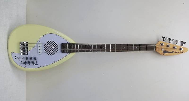 Vox apache bass guitar w/rhythm section 2014 creme | Reverb