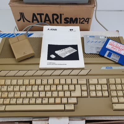 Atari Vintage PC set with 1040STF pc, and mouse, and 125SM | Reverb