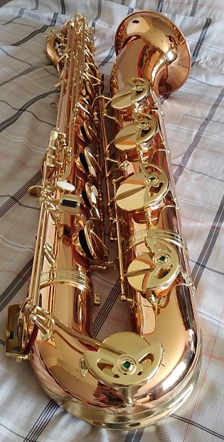 Allora Rose Gold Baritone Sax with Pro Mouthpiece. Super Nice | Reverb