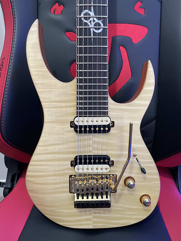 2020 Solar SB1.7FRFM 7-String Electric Guitar Flame Natural | Reverb