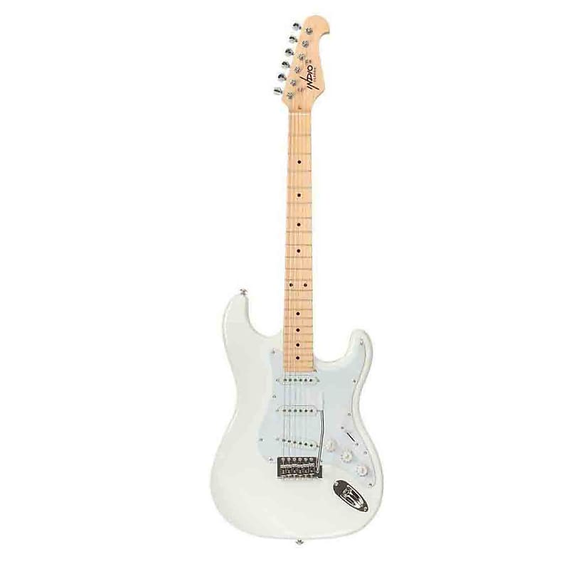 Monoprice Indio Cali Classic Electric Guitar - White, With | Reverb
