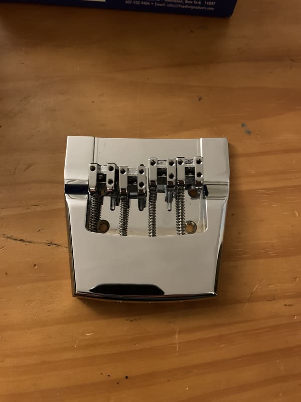 Hipshot Brass Rickenbacker bass bridge | Reverb