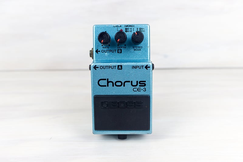 Boss CE-3 Chorus (Black Label) 1983 - Blue | Reverb