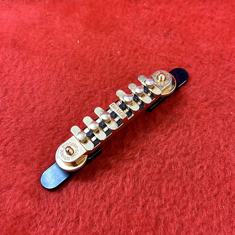 Gretsch Synchro-Sonic guitar bridge - Gold Chet Atkins falcon | Reverb