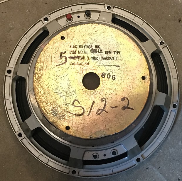 Electro-Voice EVM 12L OEM Speaker, 8 Ohm, Good working order. | Reverb