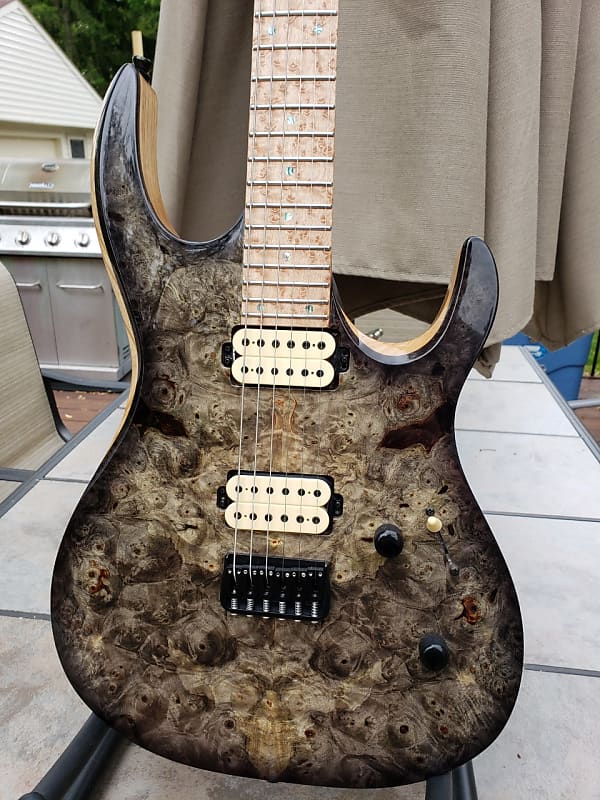 Kiesel DC600 - Master Grade Buckeye Burl Top and a 7A Grade | Reverb
