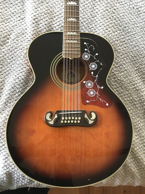 Epiphone EJ212VS 12 String Jumbo Dreadnought | Reverb