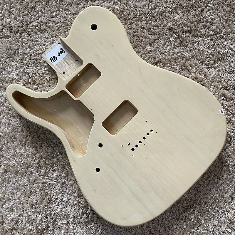 Left Handed Tele Style Guitar HH Alder Wood Body | Reverb