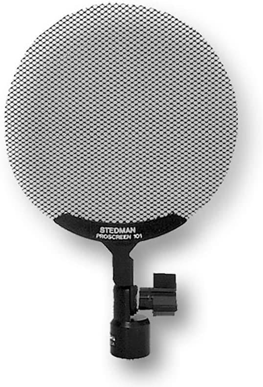 Stedman PS100 Metal Pop Filter on Machined Brass Mount Tilts | Reverb
