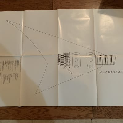 Jackson Randy Rhoads V Poster Check List | Reverb