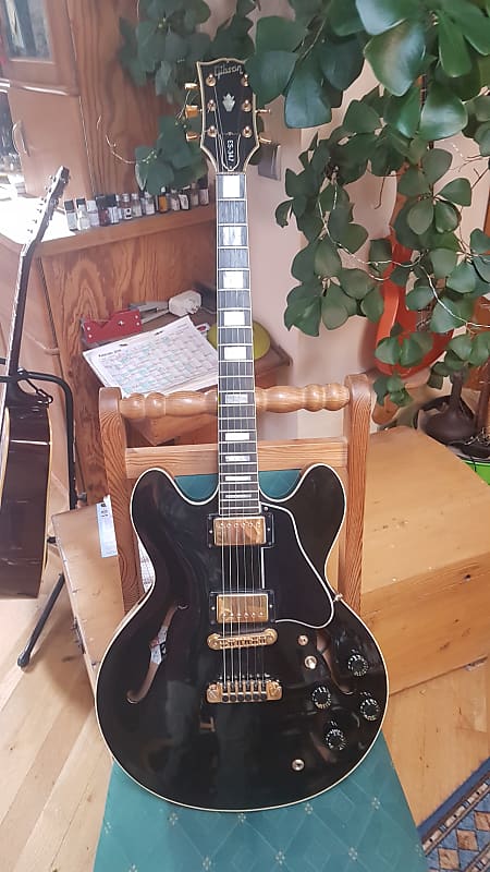 Gibson Es 347 Custom Shop Edition 1983 Schwarz | Reverb