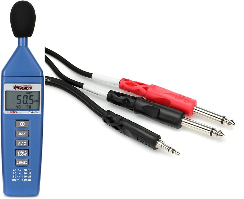 Galaxy Audio Check Mate CM-130 SPL Meter Bundle with Hosa | Reverb