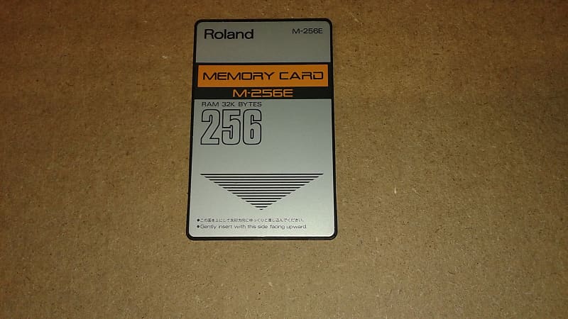 Roland Memory Card M-256E 1990's | Reverb