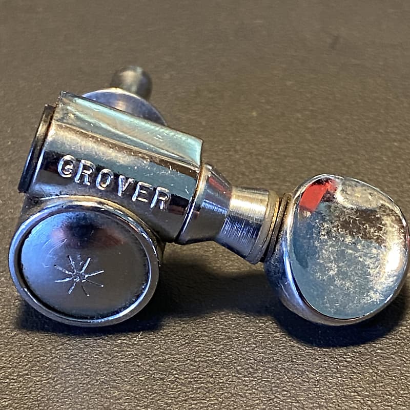 Vintage Grover "Star" tuners 6 on-a-side 1970's - Chrome - | Reverb
