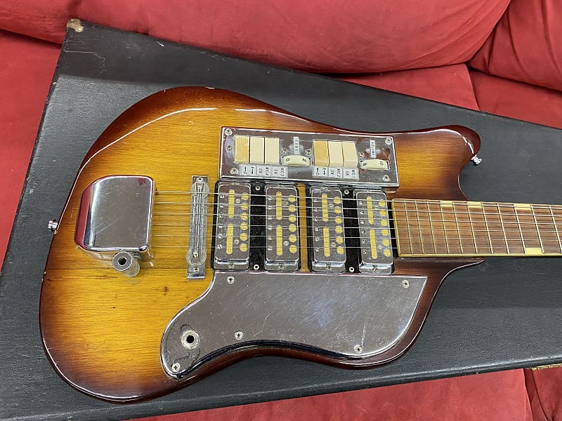 Kent 690 Hounddog Taylor Electric Guitar 1960's Sunburst | Reverb UK