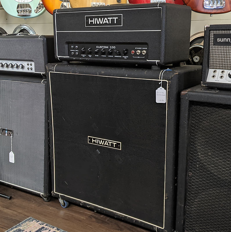 Hiwatt LS412 4x12" Cabinet w/ Celestion V-30s and Creambacks | Reverb