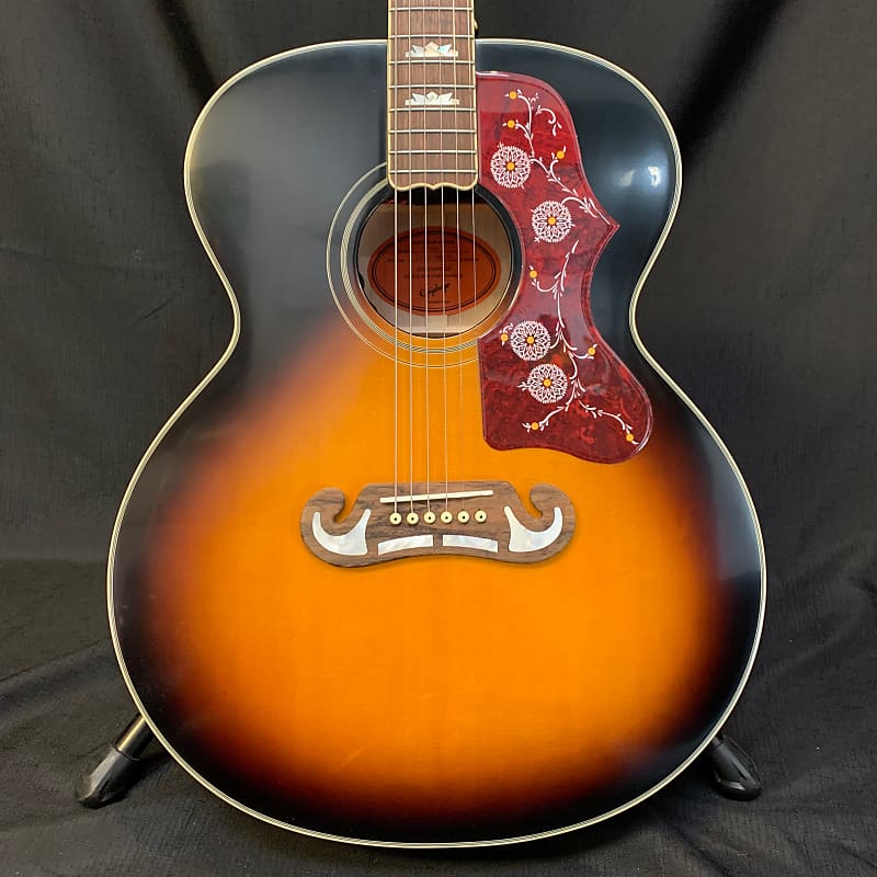 Used Epiphone J-200 Super Jumbo Acoustic Electric Guitar - | Reverb UK