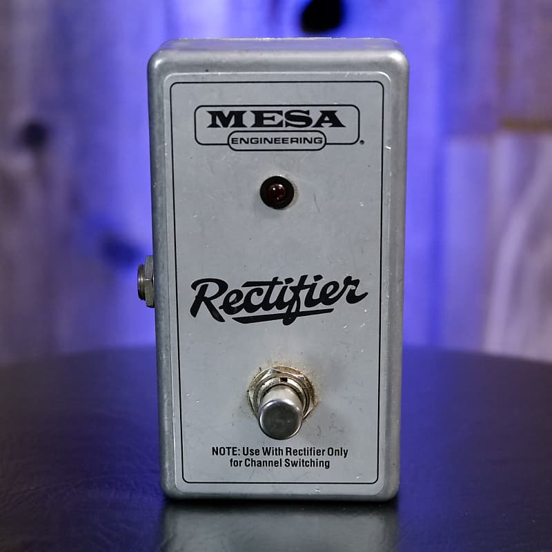 Mesa Boogie Rectifier Single-button Footswitch - Silver | Reverb