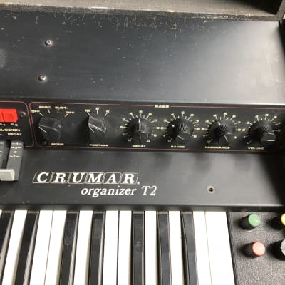Crumar Organizer T2 Black Vintage Italian Transistor Organ | Reverb
