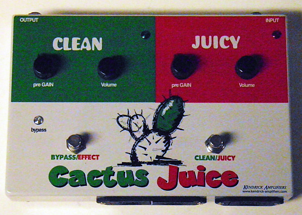 Kendrick Cactus Juice Clean-Boost / Overdrive pedal | Reverb