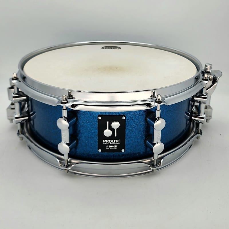 Used Sonor Prolite Snare Drum 13x5 Blue Sparkle - Excellent | Reverb