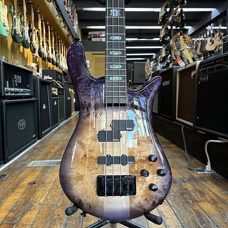 Spector Euro 4 CST Bass Guitar Natural Violet Burst Gloss | Reverb