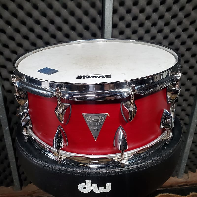 OCDP Venice Series snare drum 14x5.5 Custom boutique Drum Red | Reverb