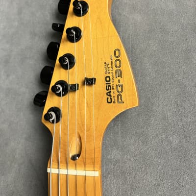 Casio PG-300 MIDI Guitar Serviced! 1980’s Green Burst | Reverb