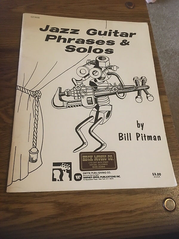 Bill Pitman Jazz Guitar Phrases & Solos, Bill Pitman Gwyn | Reverb