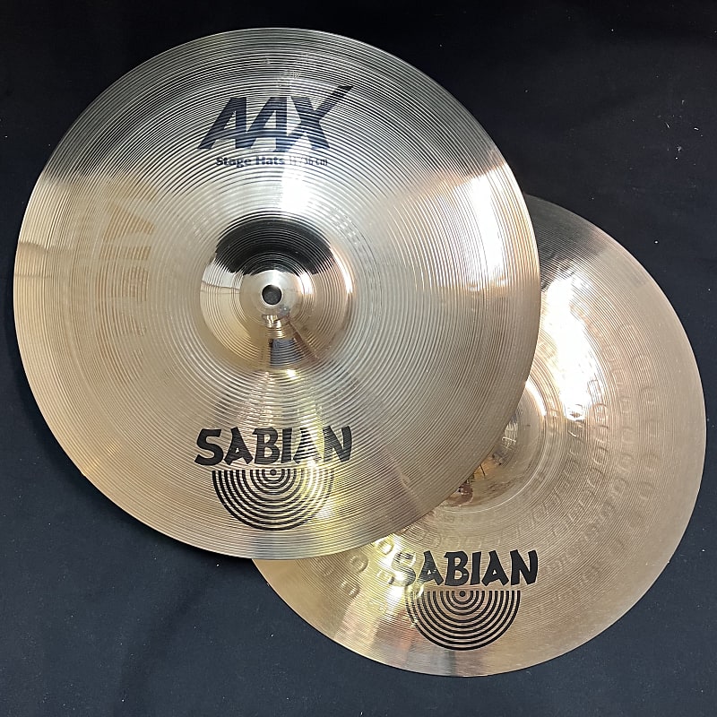 Sabian AAX 14-inch Stage Hats, Old Logo, 1011gm/1543gm | Reverb