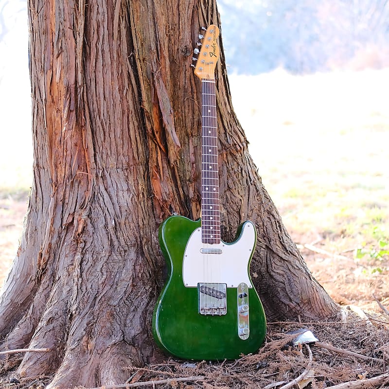 Fender Telecaster 1975 - Translucent Green | Reverb