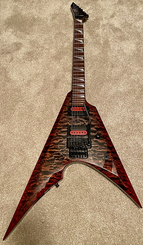 ESP Custom Arrow 2018 See Thru Black Cherry Sunburst | Reverb