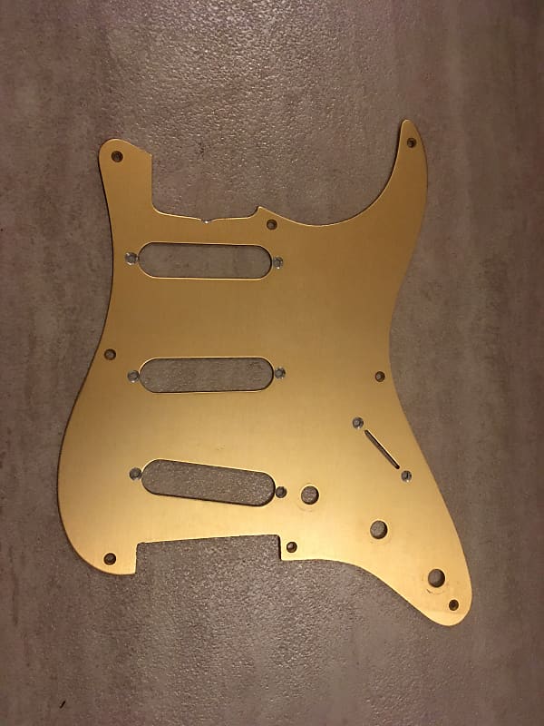 Fender 1950’s Stratocaster Gold Anodized Pickguard | Reverb