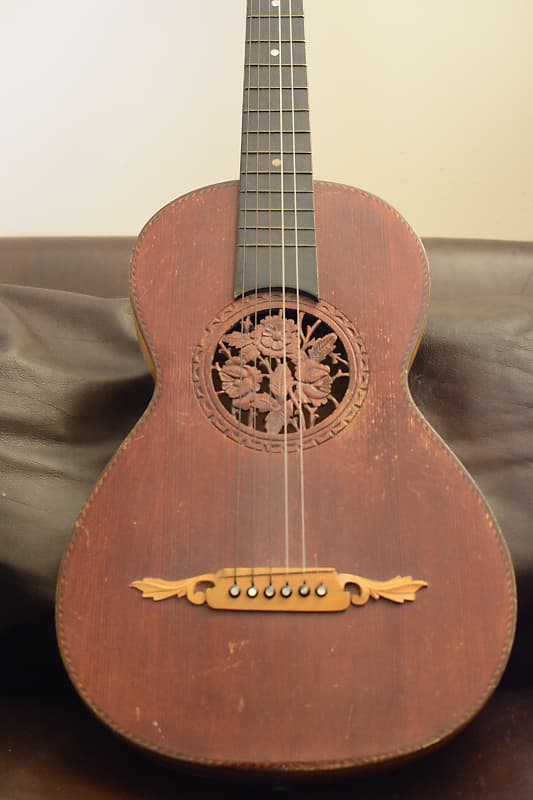 Antique 19th Century Romantic Guitar | Reverb