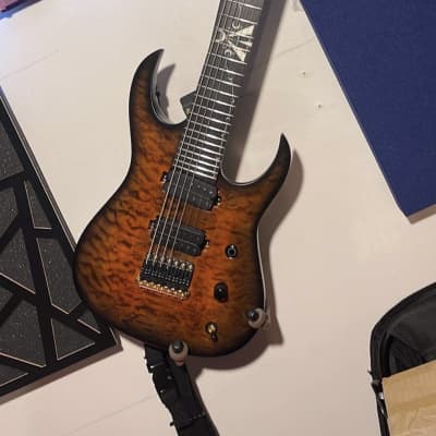 Bernie Rico Jr Hesperian 727 - Satin Orange Burst | Reverb UK