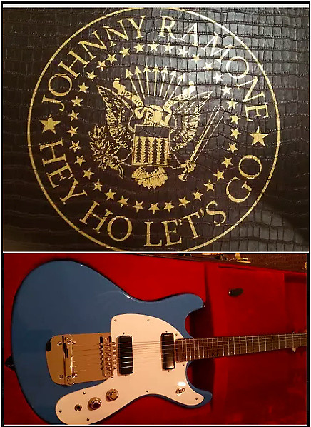 Hallmark Johnny Ramone guitar case alligator | Reverb