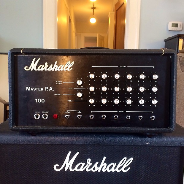 Marshall Master PA amplifier plexi era 1969 Black original | Reverb UK