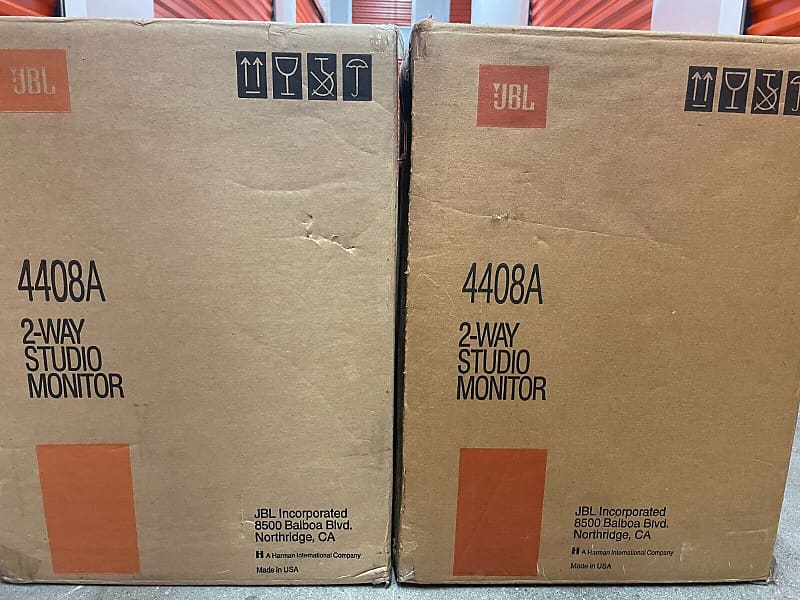 2 JBL 4408A Vintage Studio Monitors "BRAND NEW" In The Box | Reverb