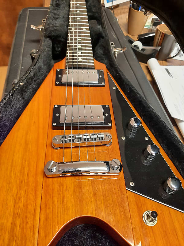 Reverend Volcano Flying V 2006 Natural | Reverb