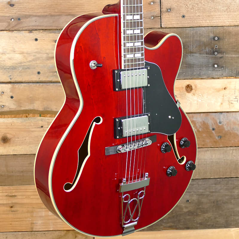 Sire H7F See Through Red - Semi Hollowbody Electric HH | Reverb