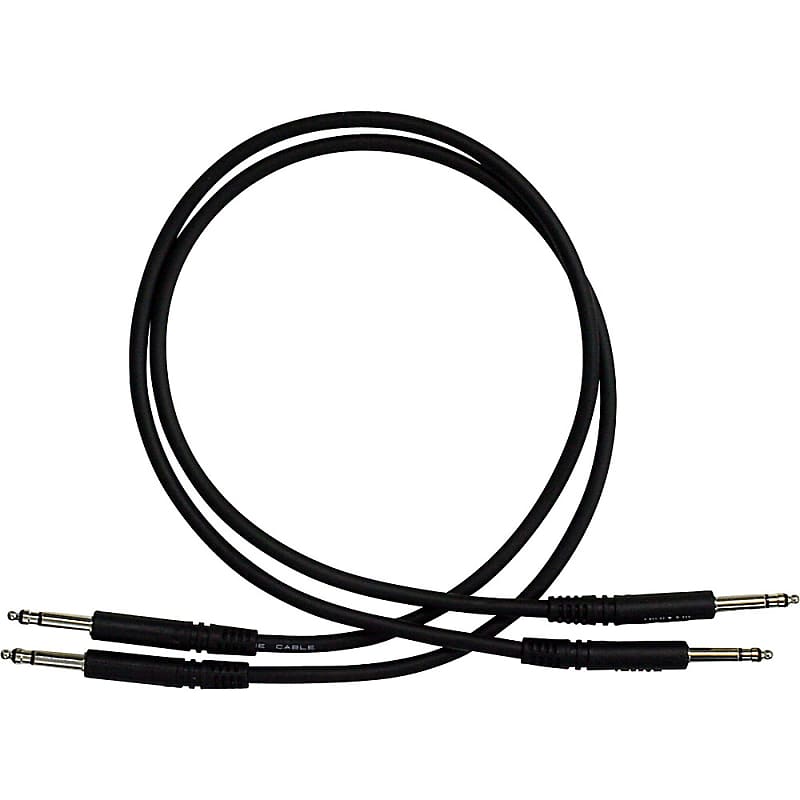 Mogami Gold Series 18" TT Patch Cables - Pair Black 18 in. | Reverb