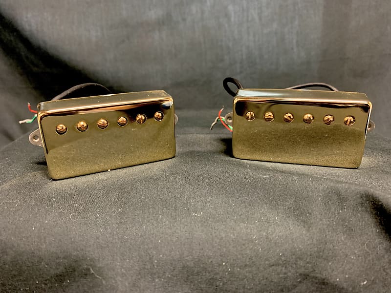 Kent Armstrong Humbucker pickups with gold pickup covers Gold | Reverb