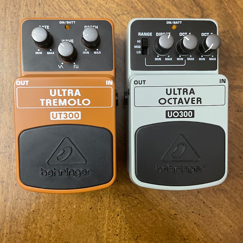BUNDLE Behringer UT300 Ultra Tremolo and UO300 Ultra Octaver | Reverb